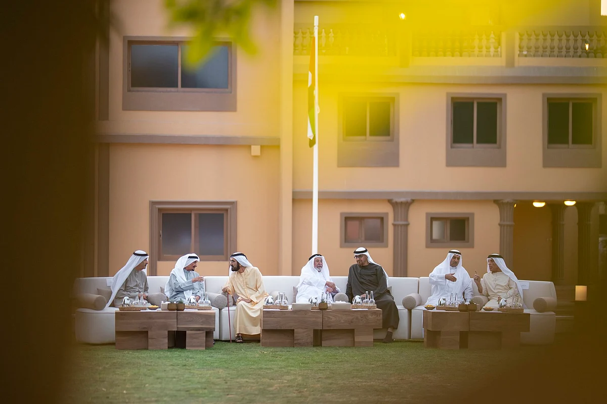 Look: UAE Rulers meet for iftar at historic Sheikh Zayed farm in Dubai ...