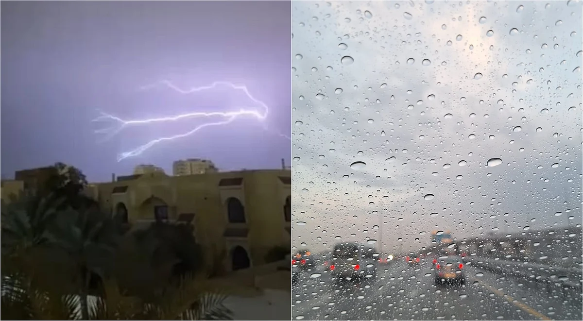 Watch: Rains, lightning, thunder hit parts of Dubai; dusty day ahead ...