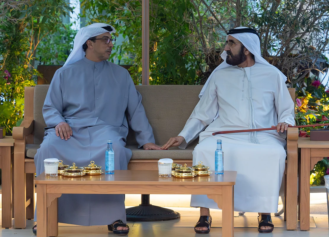 Look: UAE Vice Presidents Sheikh Mohammed, Sheikh Mansour meet in Dubai ...
