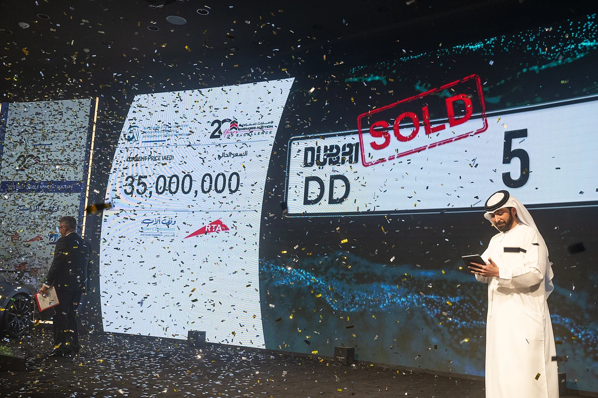 Dubai: Binghatti chairman wins DD5 car plate for Dh35 million, 13-year ...