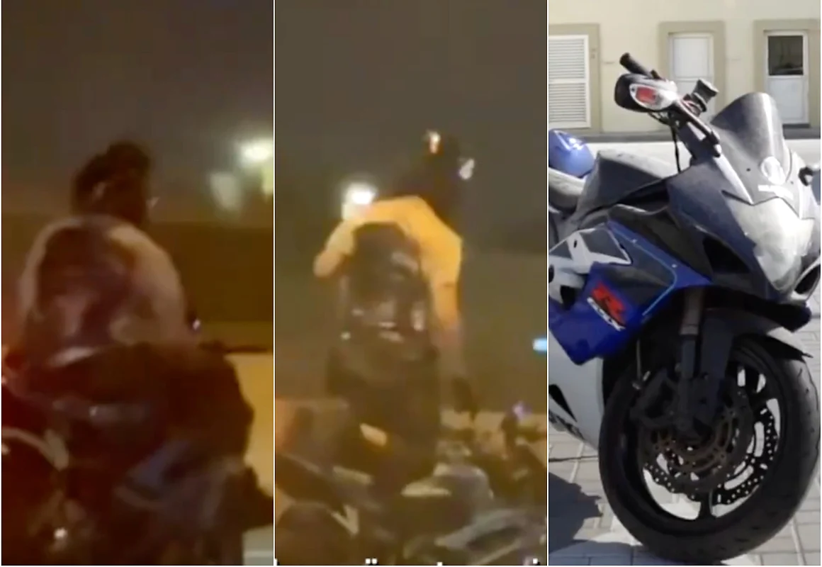 Video: Sharjah biker arrested after dangerous stunts on public roads go ...