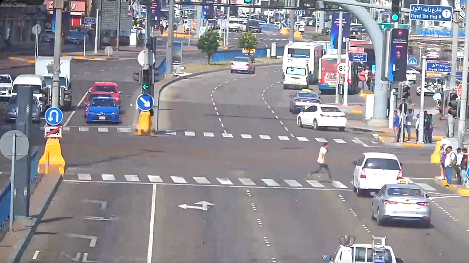 Video: Jaywalkers narrowly escape car accident in Abu Dhabi; police ...