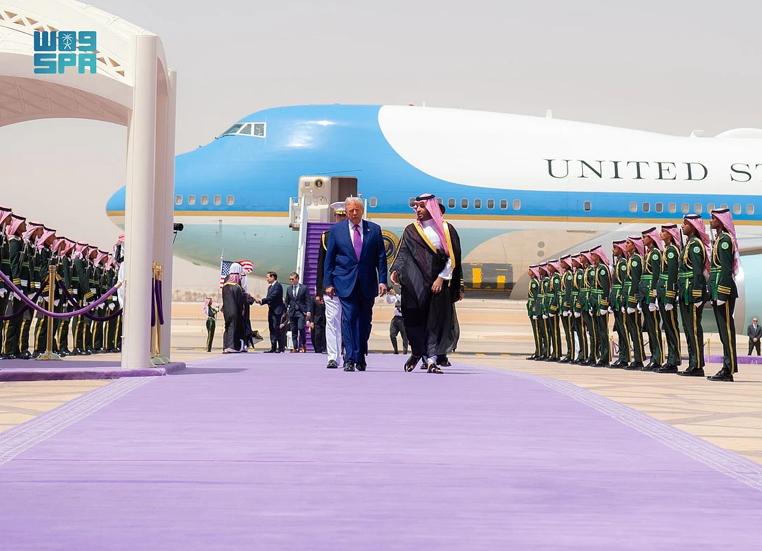 Video: Why Saudi Arabia rolled out lavender, not red, carpet for Donald ...