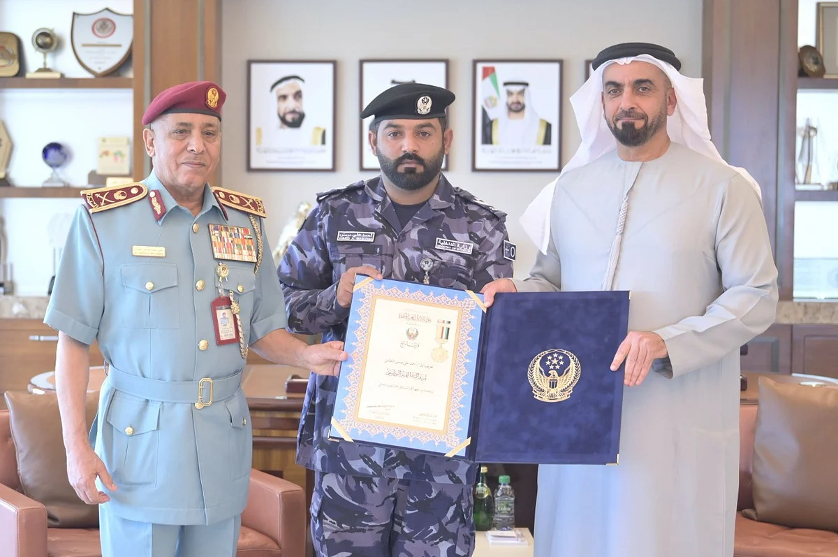 RAK shooting: Officer gets medal for quick response to traffic dispute ...