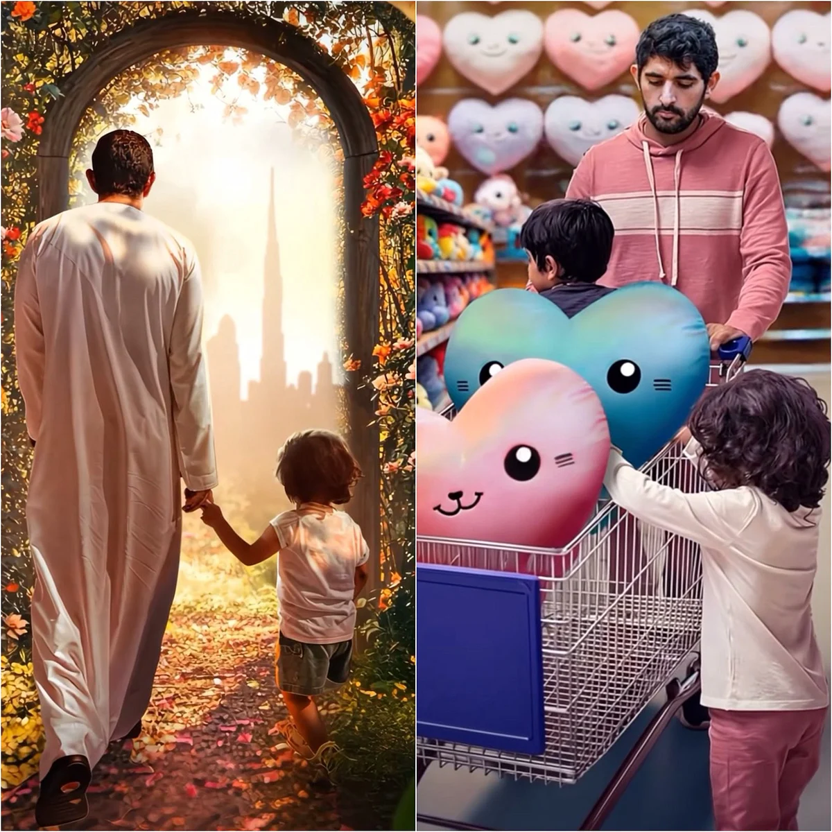 Watch: Sheikh Hamdan creates fantasy world for twins' birthday ...