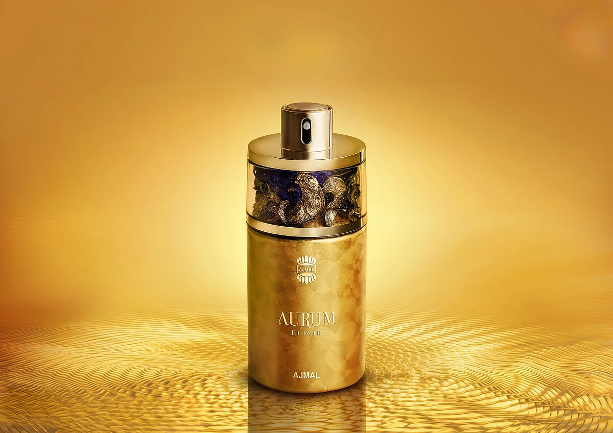 Aurum Elixir Launch: Ajmal's New Unisex Amber Gourmand Fragrance ...