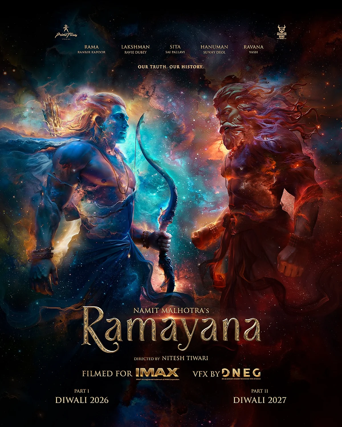 Ramayana first look: Teaser of epic saga starring Ranbir Kapoor, Yash, Sai Pallavi is out ...