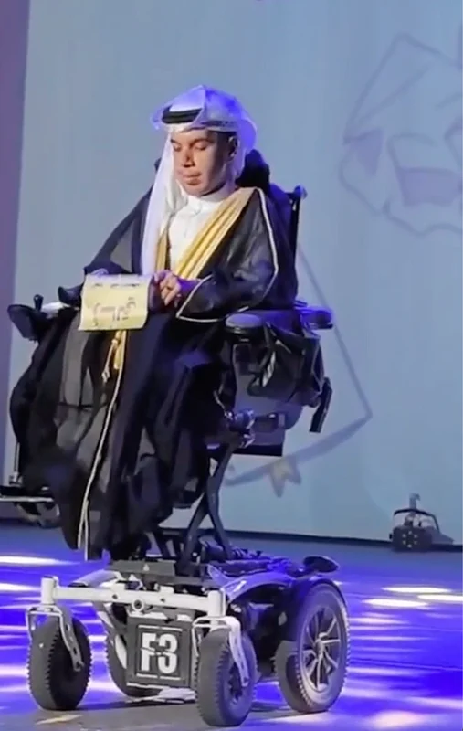 Watch: Emirati teen born with motor disability delivers heartfelt ...