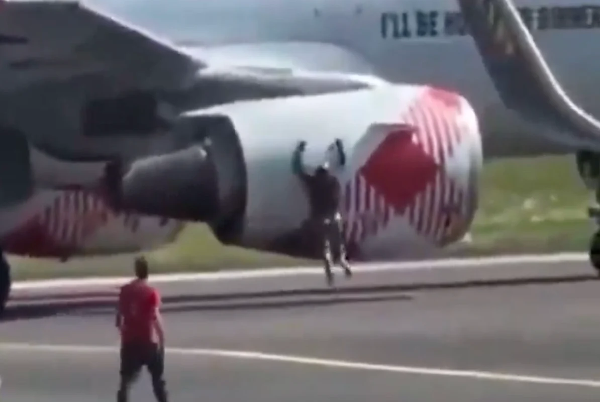 Video: Man jumps into plane engine, dies on tarmac in Italy | Khaleej Times