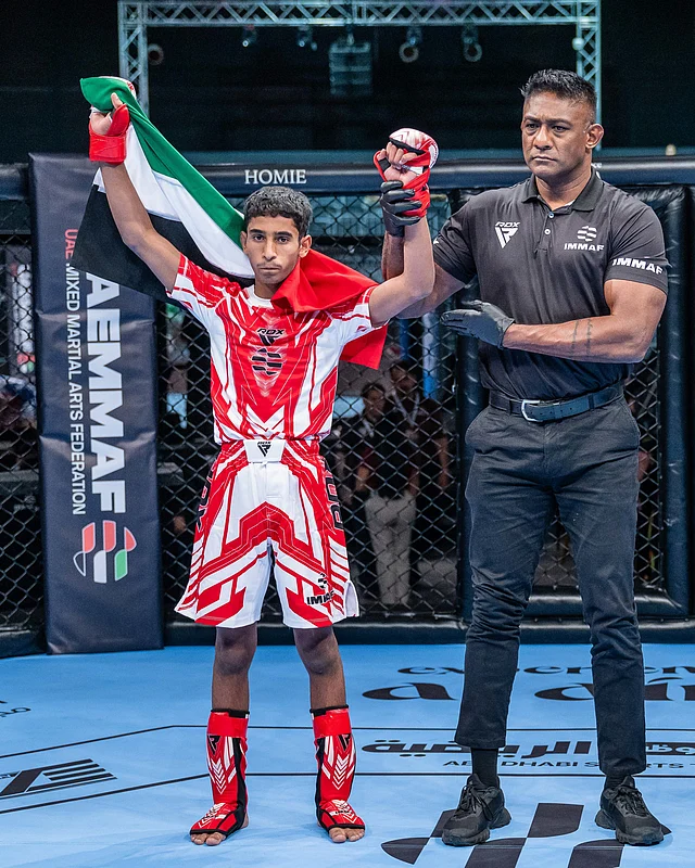 Saif Alblooshi wins UAE’s first gold at IMMAF Youth World Championships ...