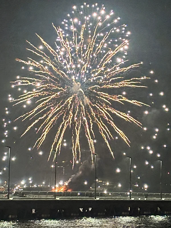 Japan: Barges carrying fireworks catch fire off Yokohama coast; 5 ...