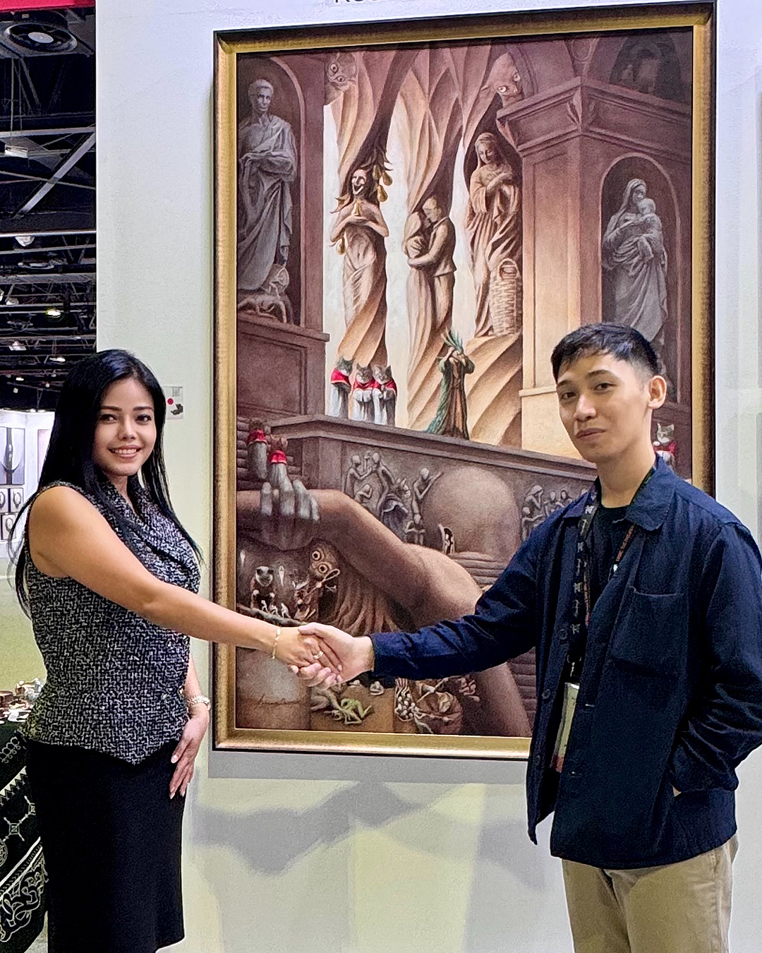 Keenan Garrido’s “Descent Into Self” acquired for Dh75,000 by Wella Mañabo of Wels Gallery ...