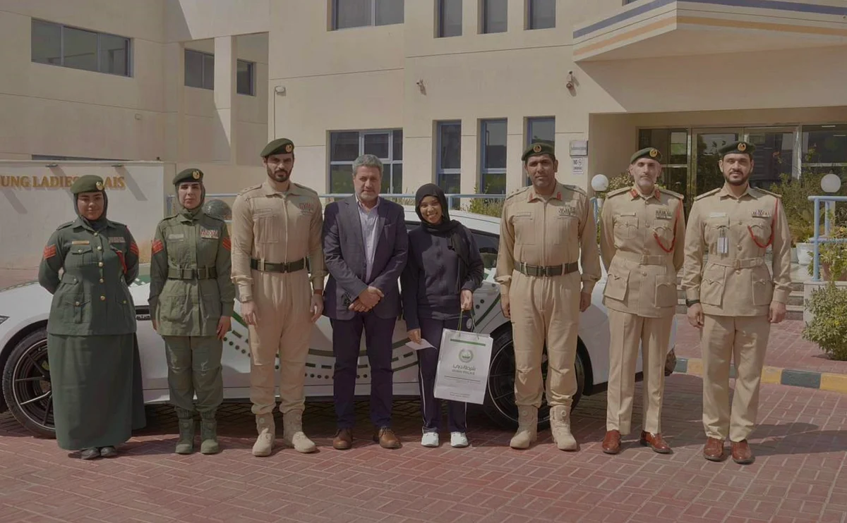 Student wrote thank-you letter to Dubai Police, they showed up in her ...