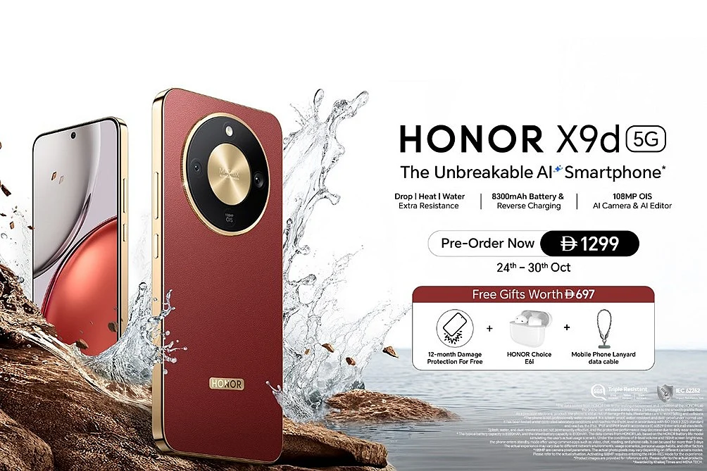 HONOR launches the unbreakable AI smartphone HONOR X9d 5G delivering | Khaleej Times