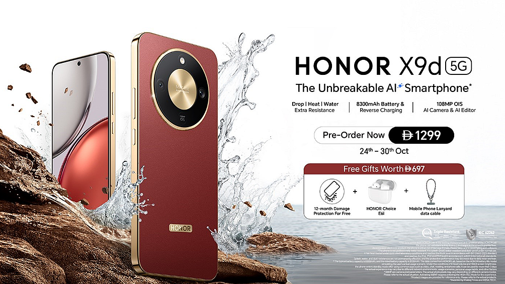 HONOR launches the unbreakable AI smartphone HONOR X9d 5G delivering ...
