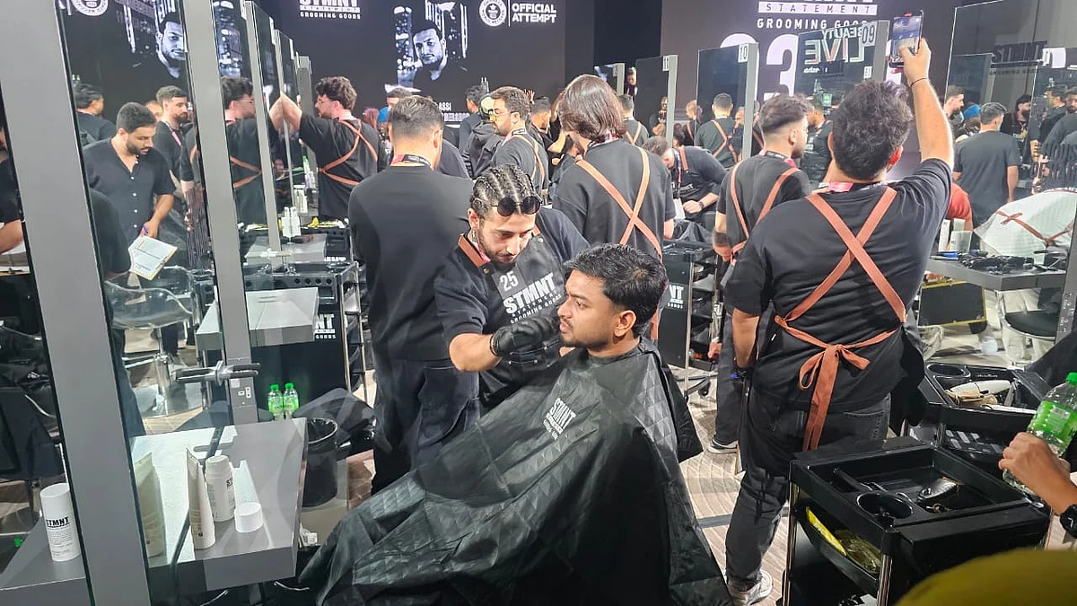 Dubai: 48 barbers set Guinness World Record with a beard trim every 19 ...