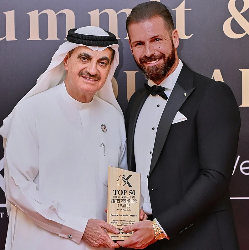 Romain Gerardin-Fresse receives the “Top 50 UAE Personality” distinction | Khaleej Times