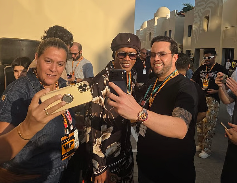 Look: From James Bond movie star to Ronaldinho, how stars wowed F1 fans ...