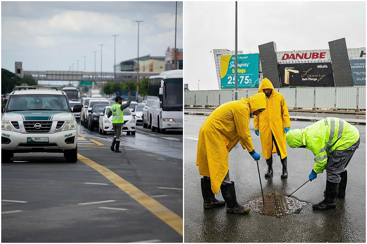 Dubai Police, emergency teams manage flooding, traffic as heavy rains ...