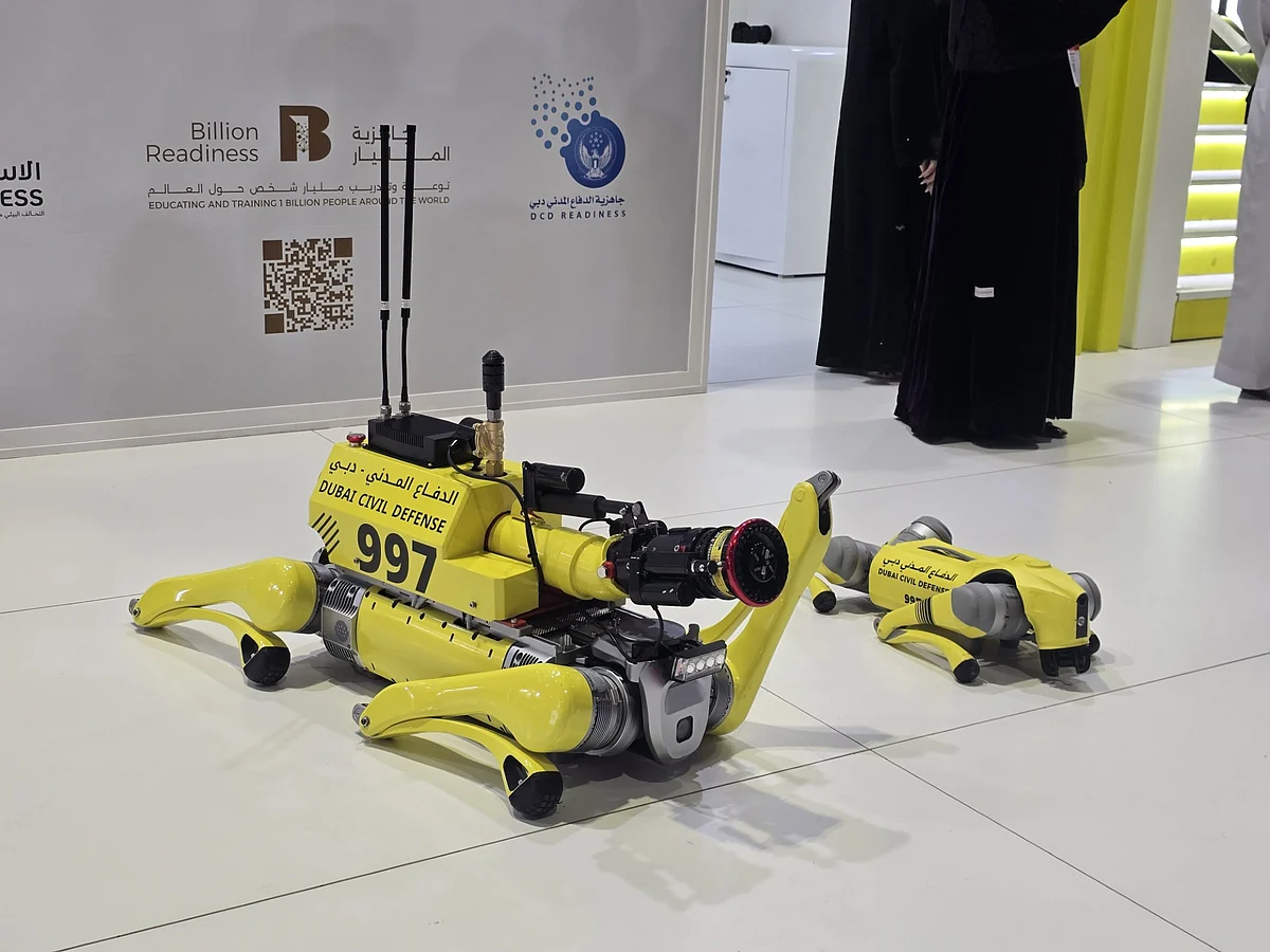 Watch: Dubai to get fire-resistant robots, faster drones to help tackle ...