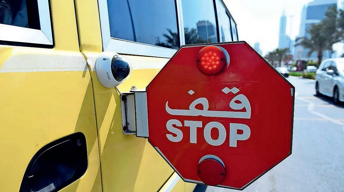 UAE: Only 7% of drivers flout rules surrounding school bus stop signs ...