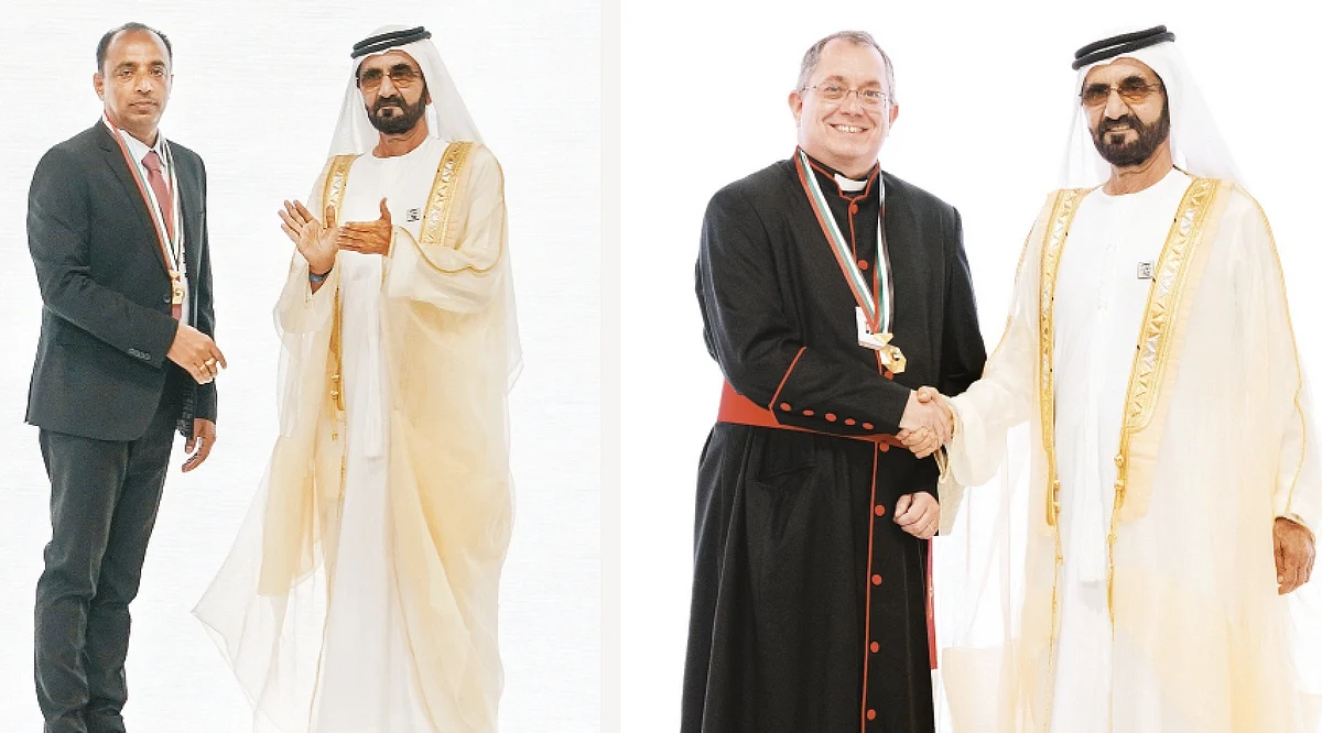 Christian expat's mosque, priest's book bring them awards from Sheikh ...