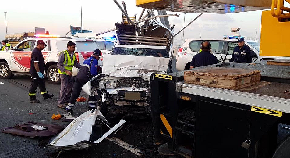Two dead, four injured in horrific UAE road accident | Khaleej Times