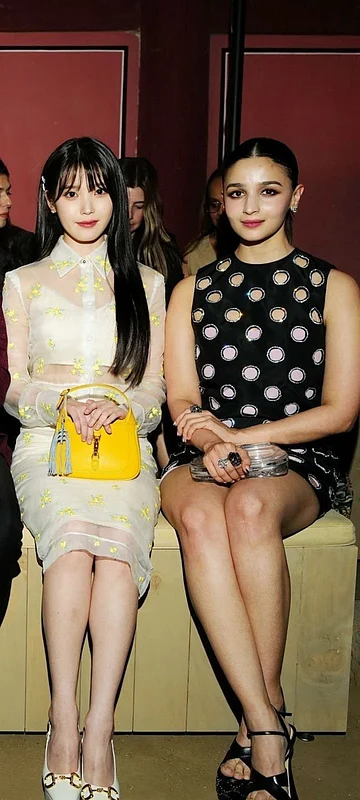 Alia Bhatt poses with K-pop singer IU at Gucci Cruise | Khaleej Times