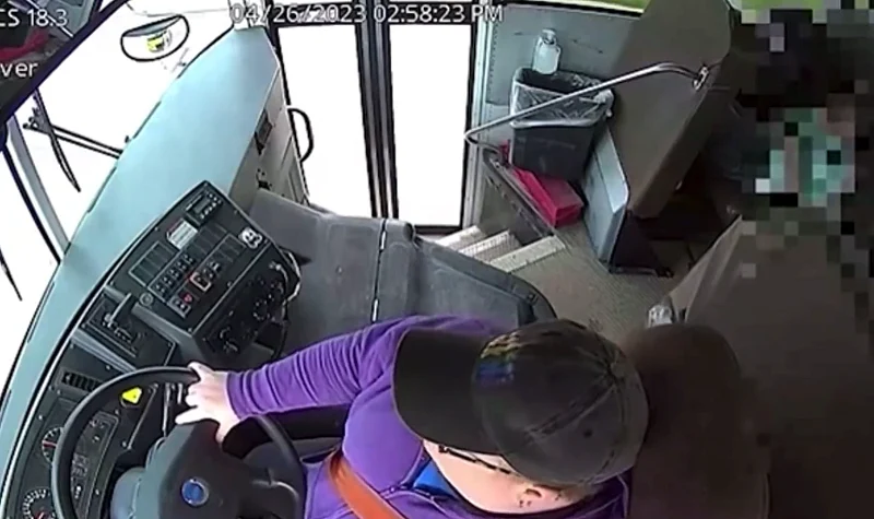 Watch: 13-year-old boy in US manages to stop school bus as driver faints