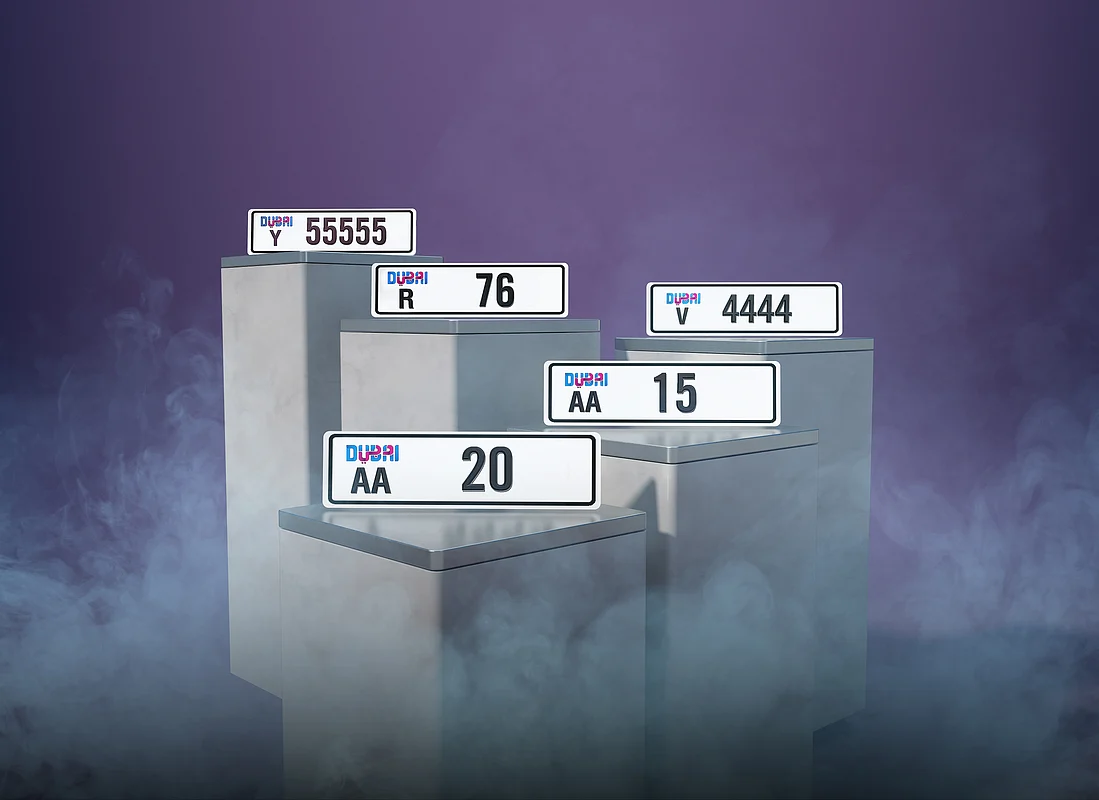 Dubai: 90 premium number plates including AA20, R76 up for grabs at RTA ...