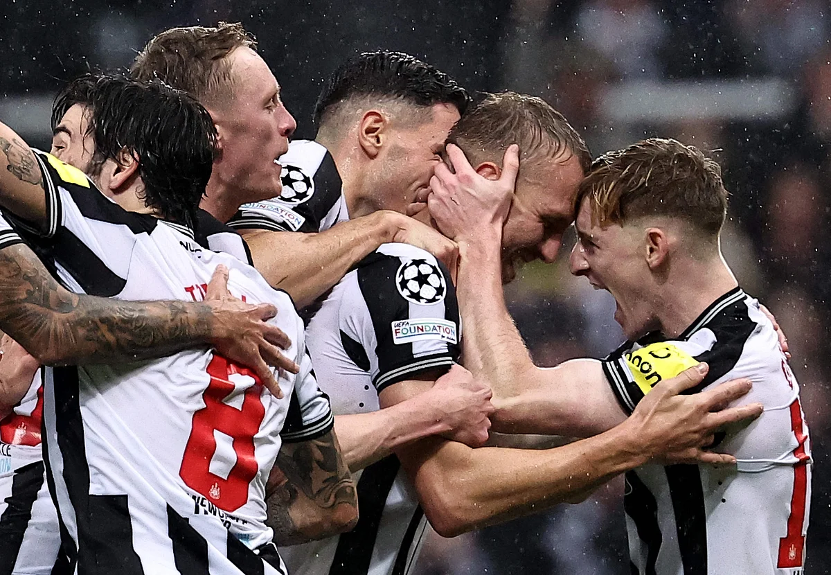 Newcastle beat PSG 4-1 in first Champions League home game for 20 years ...