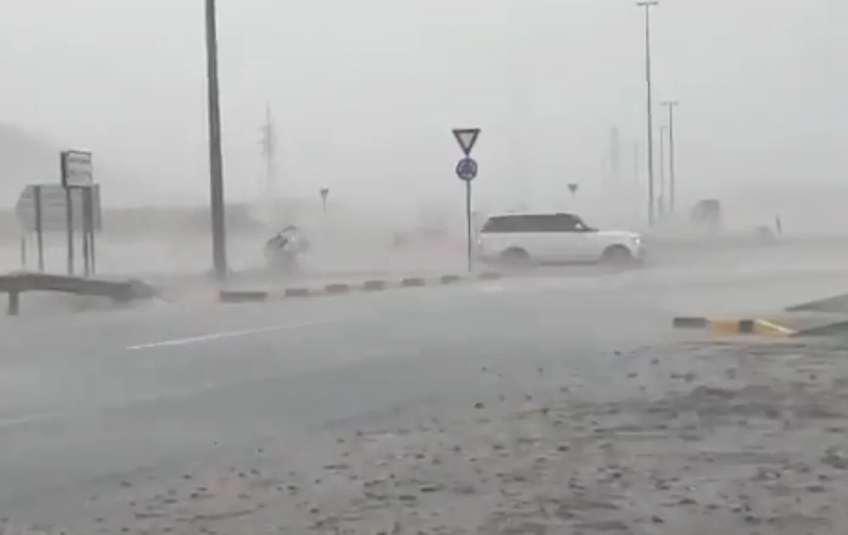 Watch: Rain hits parts of UAE, authority issues alert over strong wind ...