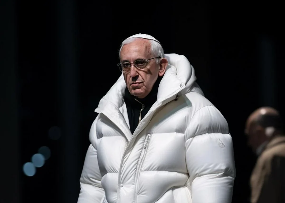 Pope Francis takes social media by storm in stylish white puffer coat ...