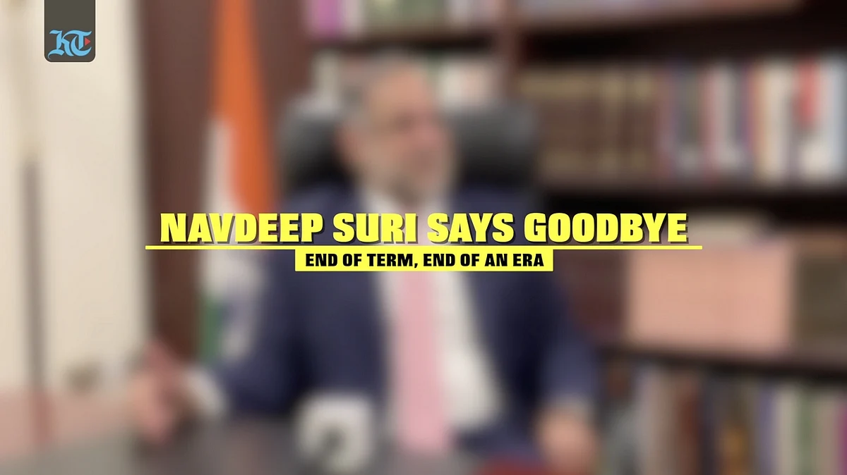 Outgoing Indian ambassador Navdeep Singh Suri says goodbye
