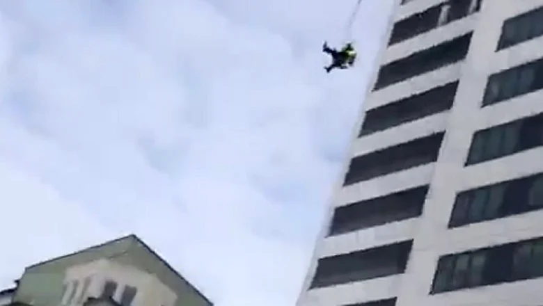 Video: Man survives fall from building after parachute fails to open ...