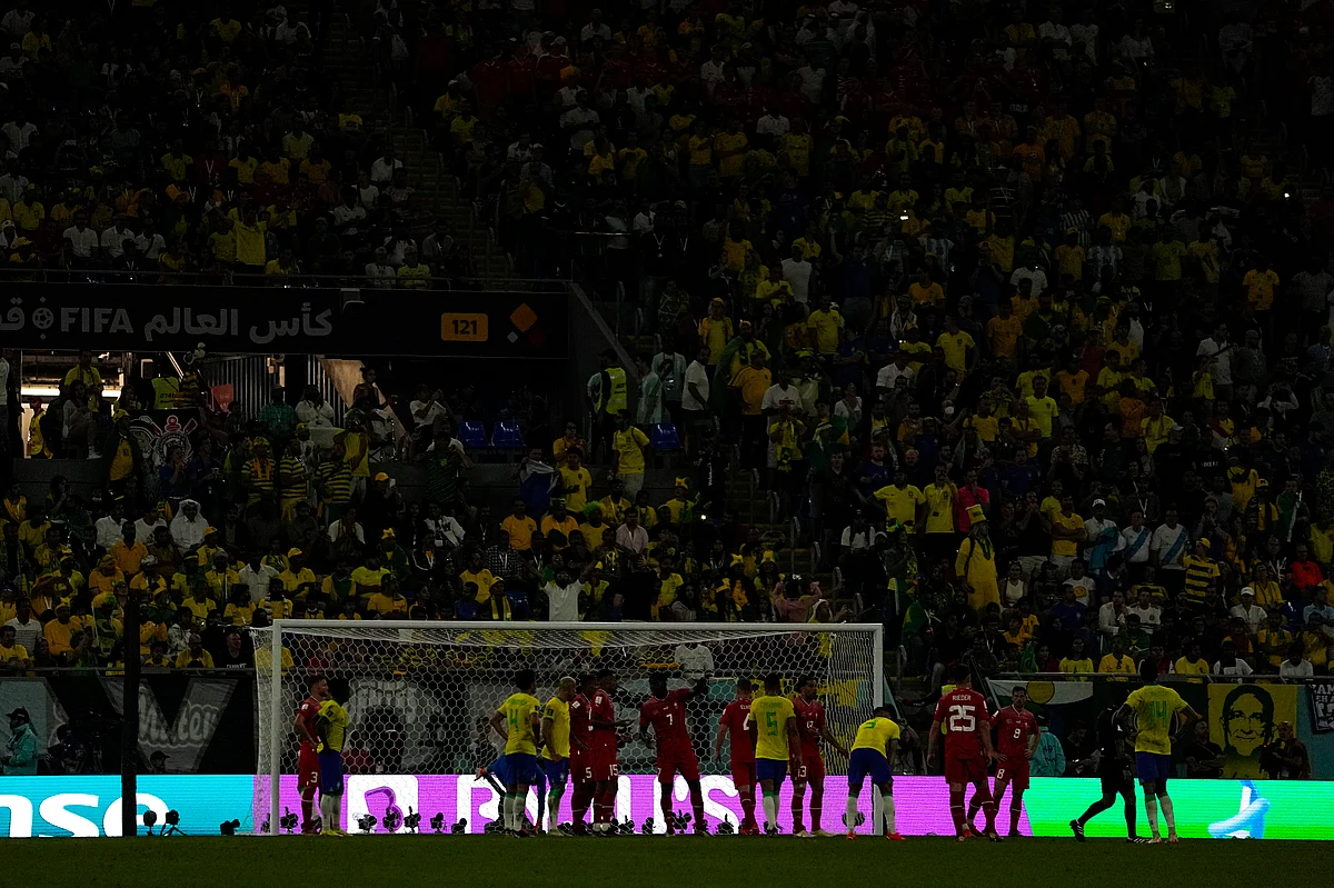 Stadium lights dim during Brazil-Switzerland World Cup game | Khaleej Times