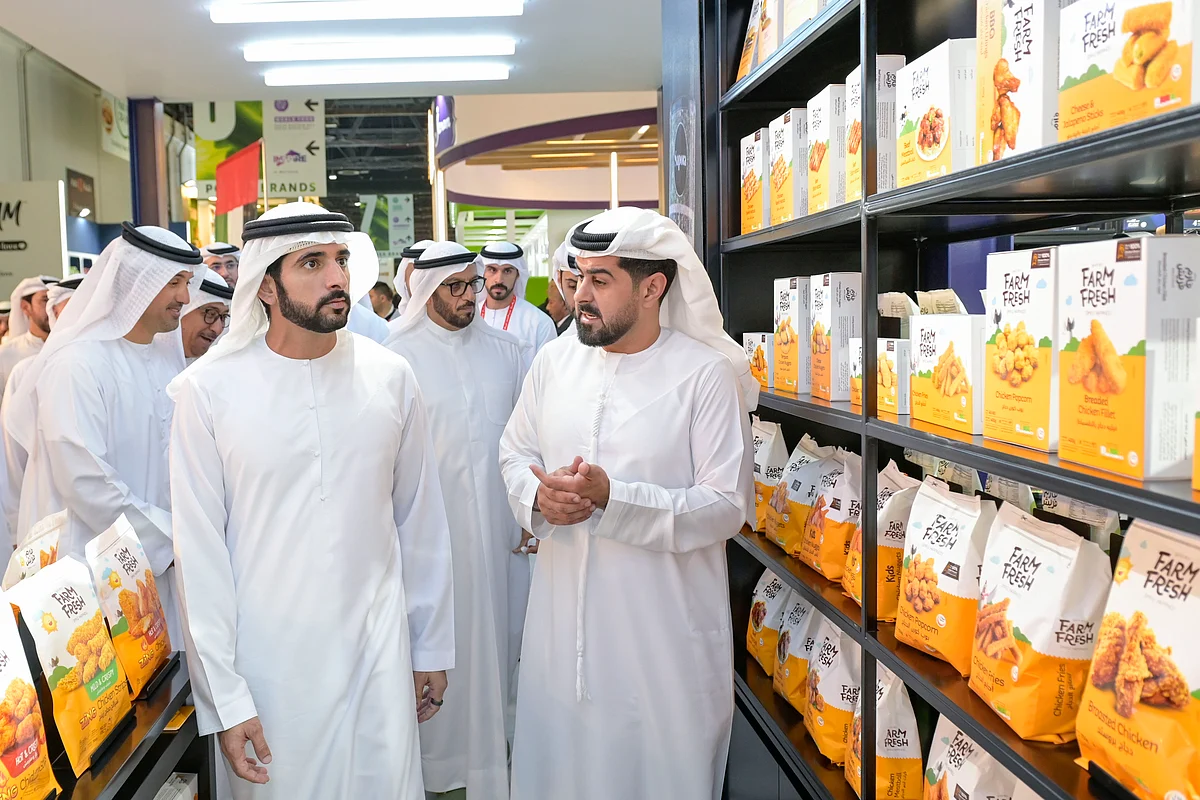 Watch: Sheikh Hamdan visits Gulfood, clicks photos and chats with ...