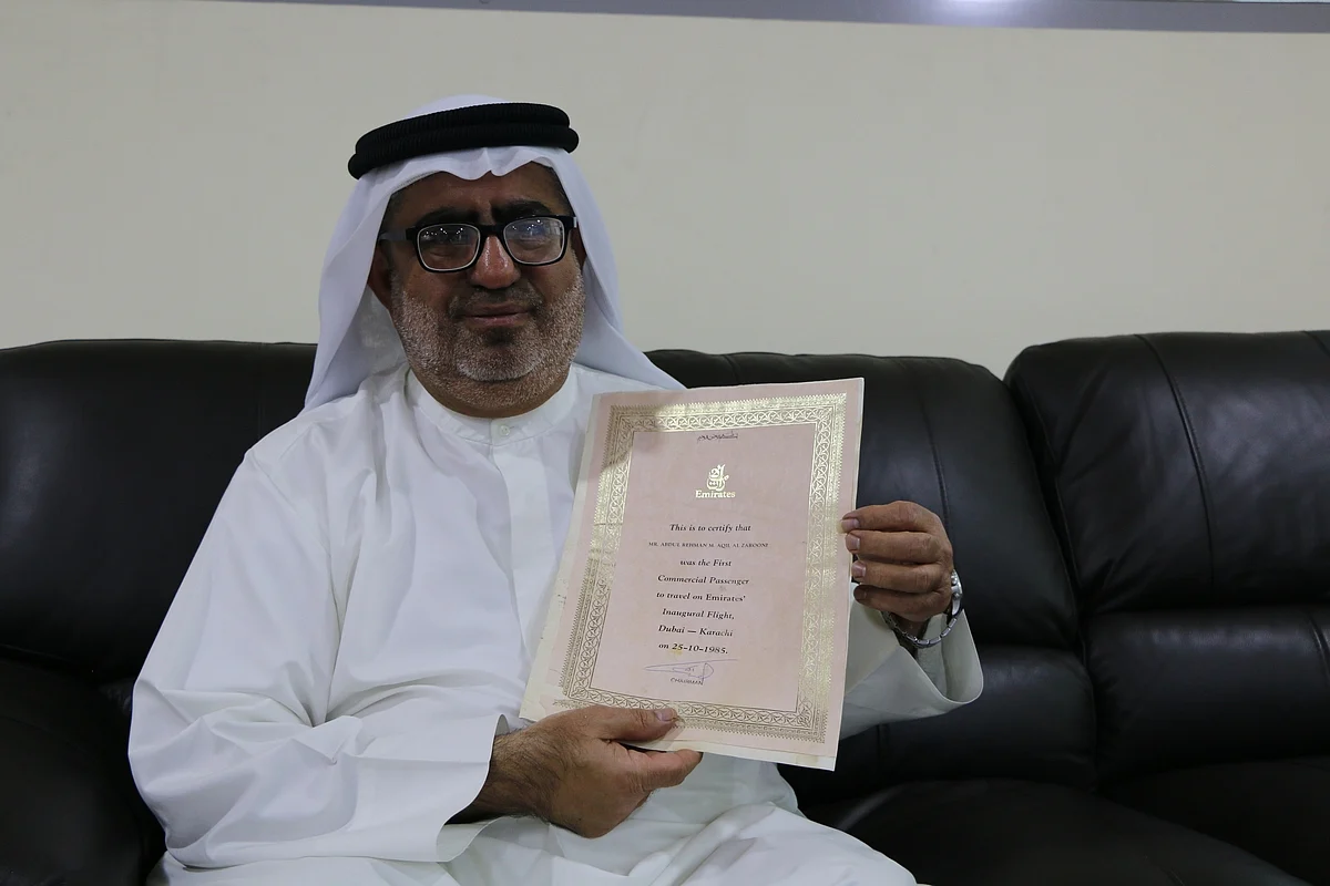 Passenger remembers Emirates' first flight from Dubai to Karachi ...
