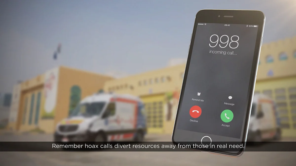 National Ambulance releases video on using 998 responsibly