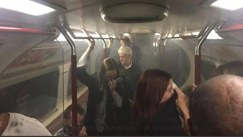 London subway fire: 4 treated for smoke inhalation