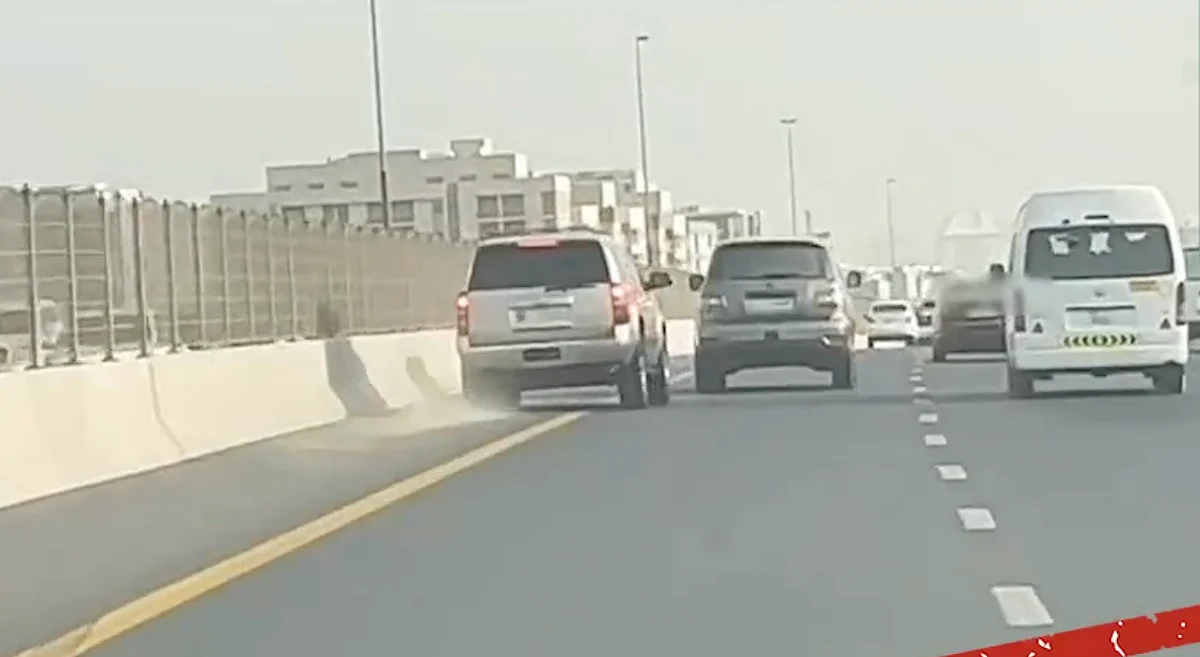Video: Reckless Dubai driver arrested, fined Dh50,000 for tailgating ...