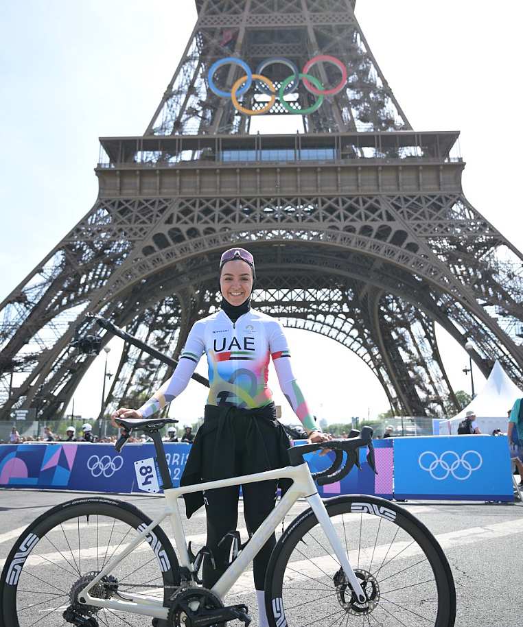 UAE cyclist Safiya Al Saigh happy after taking part in Paris Olympics ...
