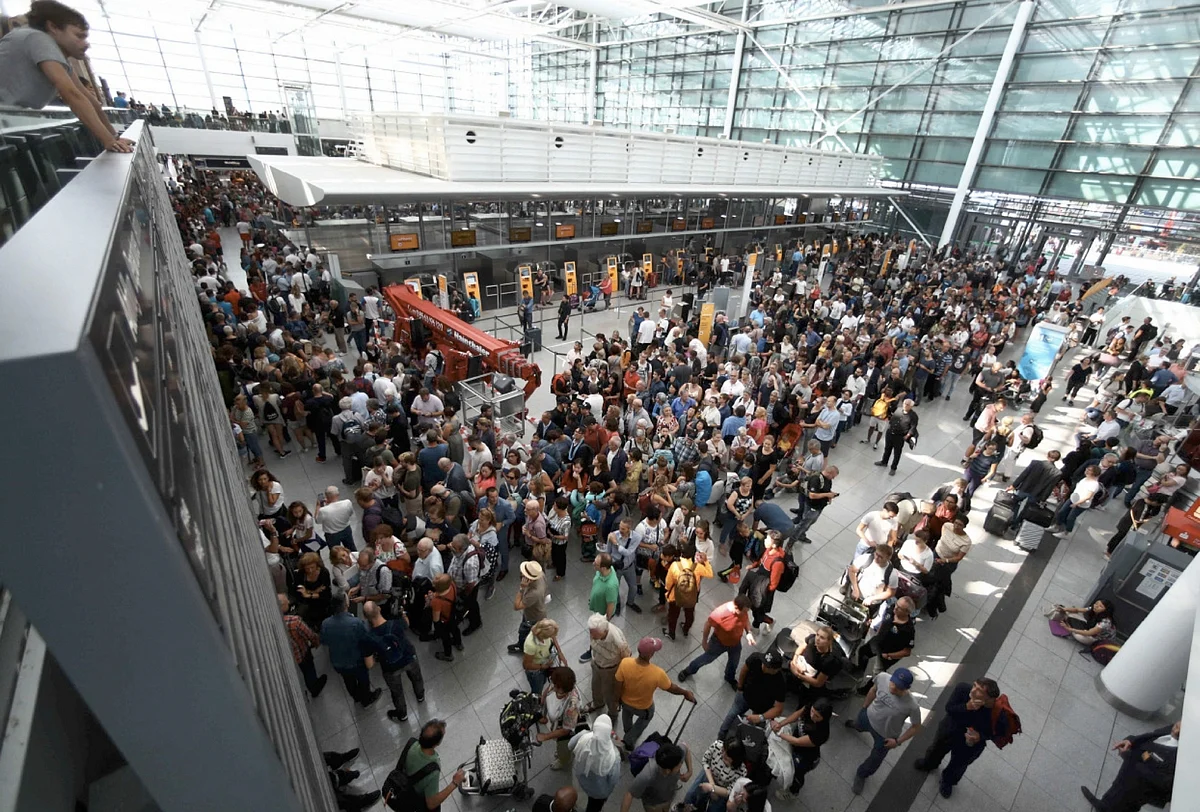 Nearly 190 flights cancelled at Munich airport after man skips security ...