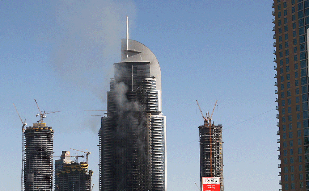 Address Hotel fire raged through 40 floors | Khaleej Times