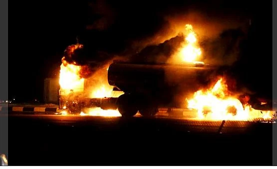 Video: Oil tanker catches fire, burns man to death in Saudi | Khaleej Times