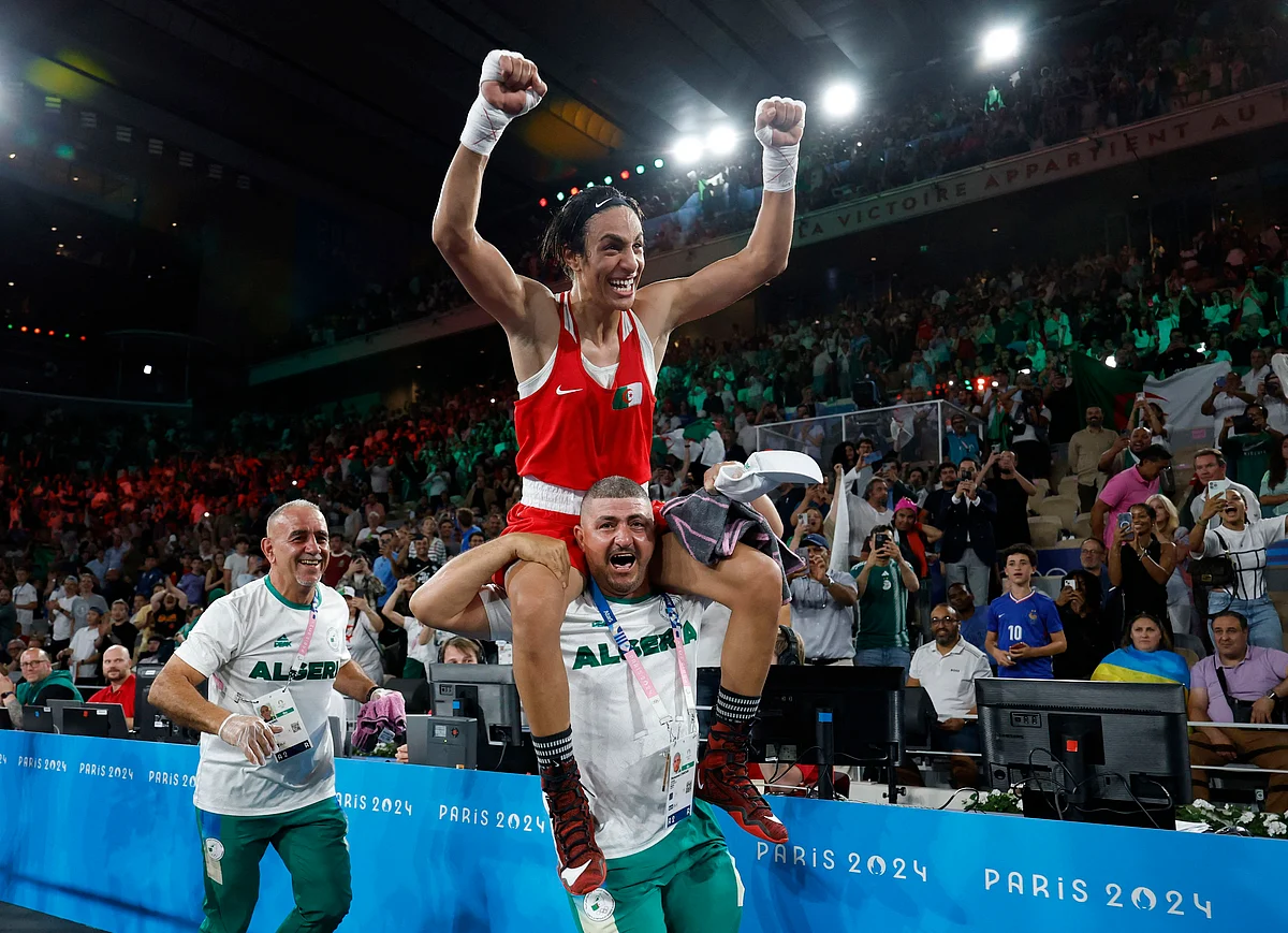 Paris Olympics: Algerian gender-row boxer Khelif wins gold medal ...