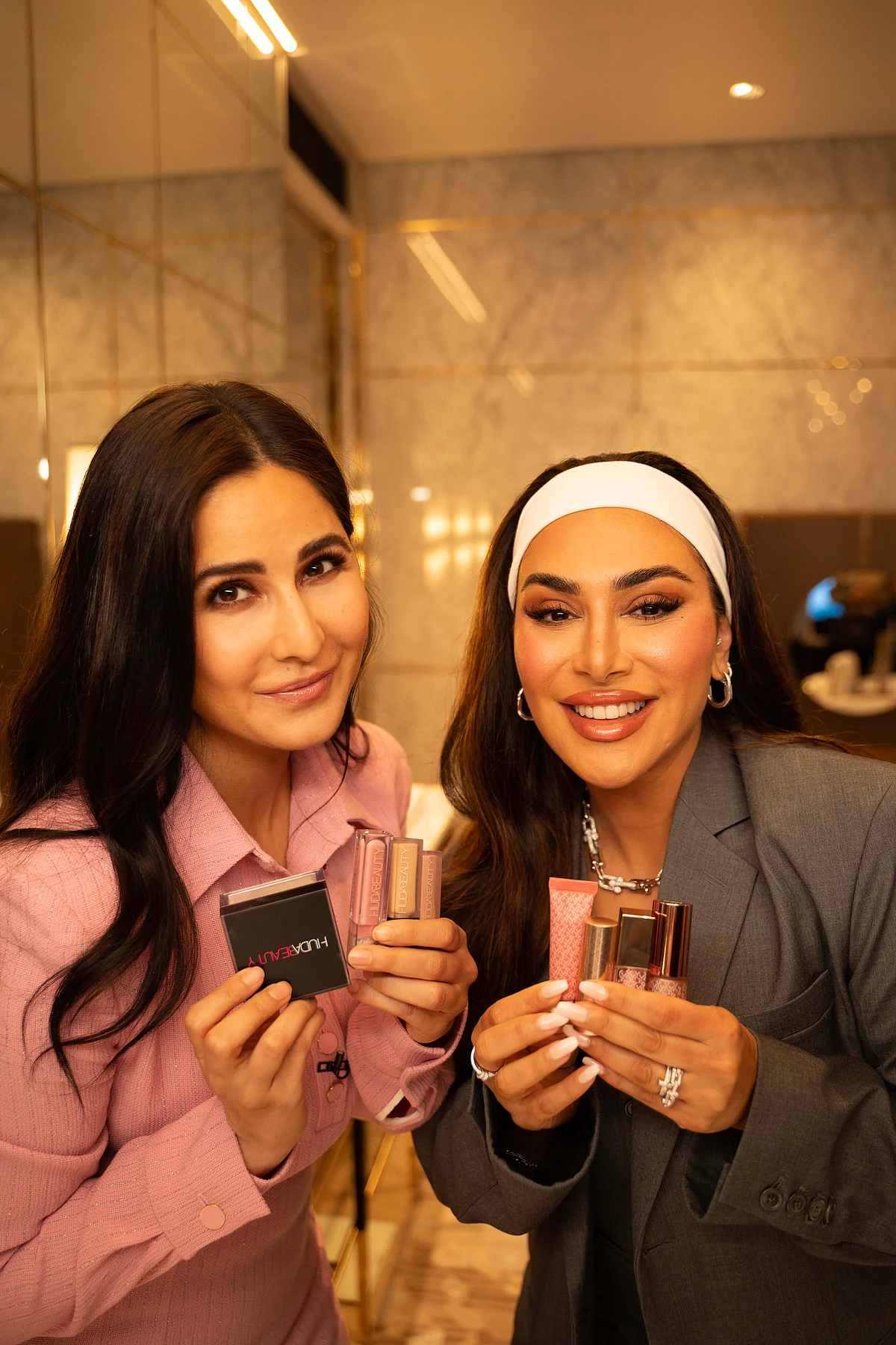 UAE: Katrina Kaif and Huda Kattan exchange makeup secrets and products ...