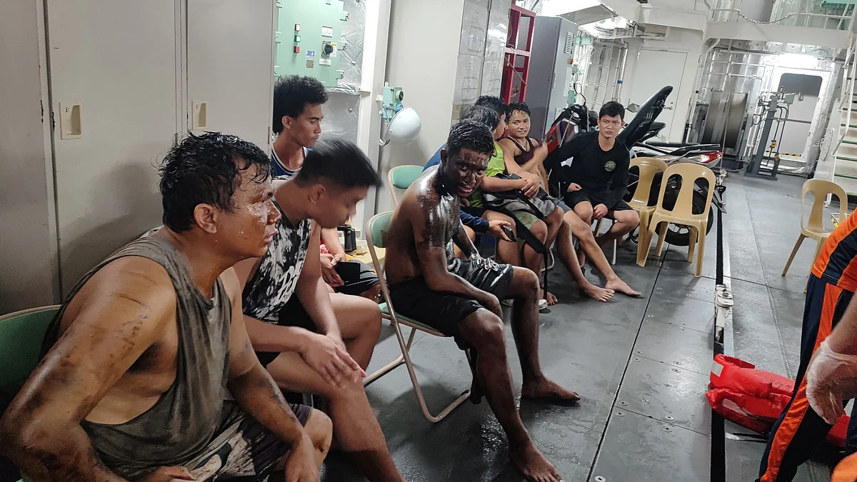 Philippine tanker carrying 1.4 million litres of oil capsizes off ...