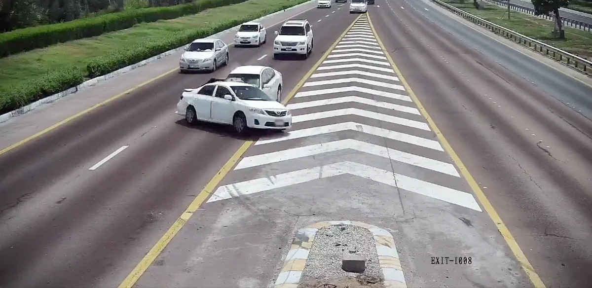 Watch: UAE motorist causes collision while dangerously crossing ...
