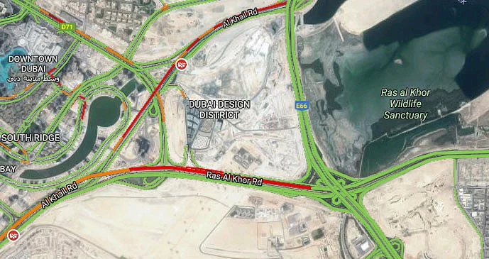 Massive traffic jam on Dubai's Al Khail road | Khaleej Times